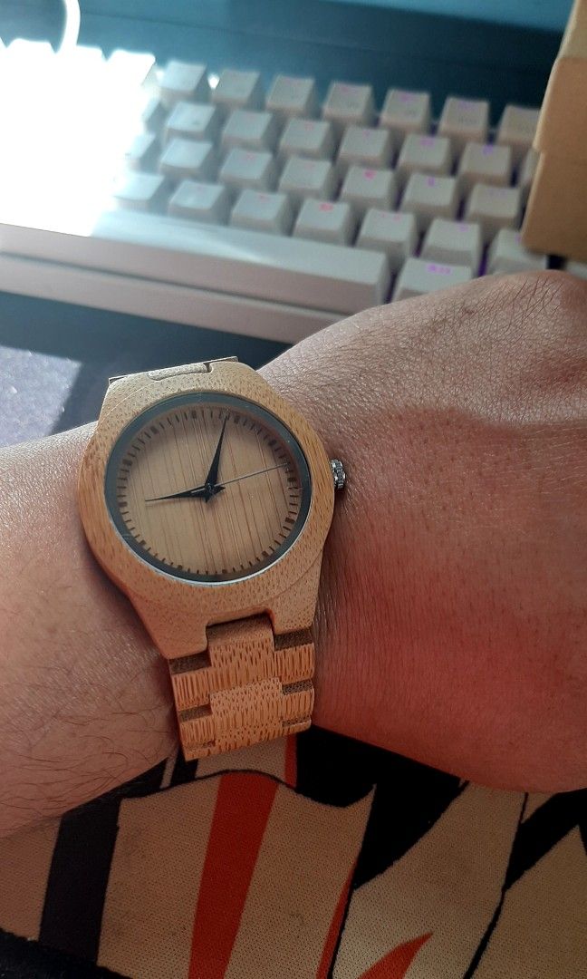 Kawayan wood watch on Carousell