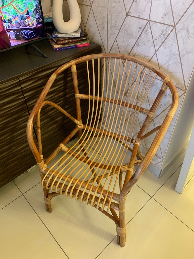 Kerusi Rotan, Furniture & Home Living, Furniture, Chairs on Carousell