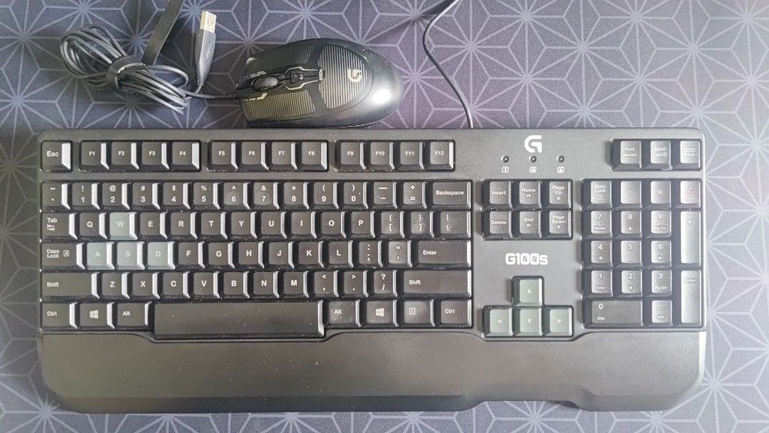 Keyboard & Mouse Logitech G100S Combo, Elektronik, Bagian Komputer ...