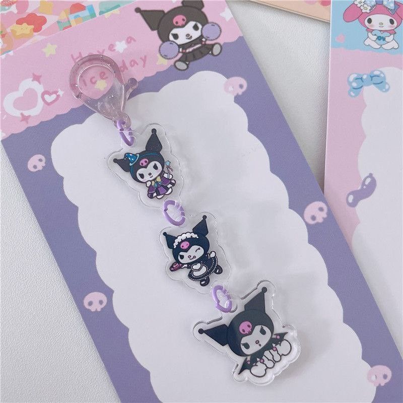 Kuromi keychain, Women's Fashion, Watches & Accessories, Other ...