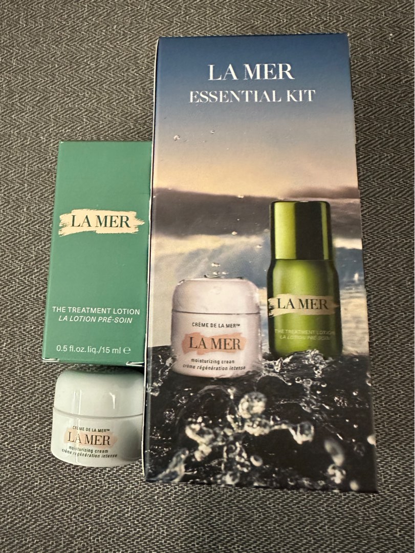 La mer essential kit lamer the treatment lotion and moisturizing cream ...