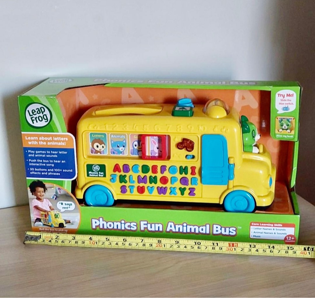 Leap Forg 發聲玩具 phonics bus, 兒童＆孕婦用品, 嬰兒玩具 - Carousell