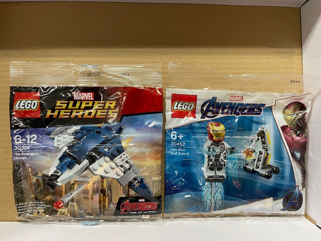 Lego 30452 Ironman Dum-E 30304 Avenger Quinjet, Hobbies & Toys, Toys ...