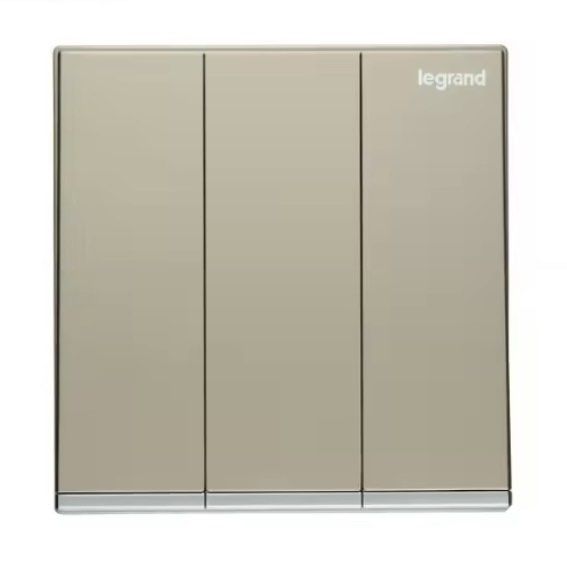 LEGRAND 3 Gang 1 Way Switch, Furniture & Home Living, Home Decor ...