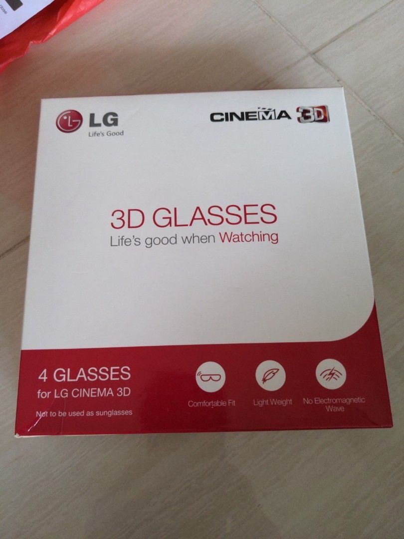 LG Passive 3D glasses (4 pairs), TV & Home Appliances, TV ...