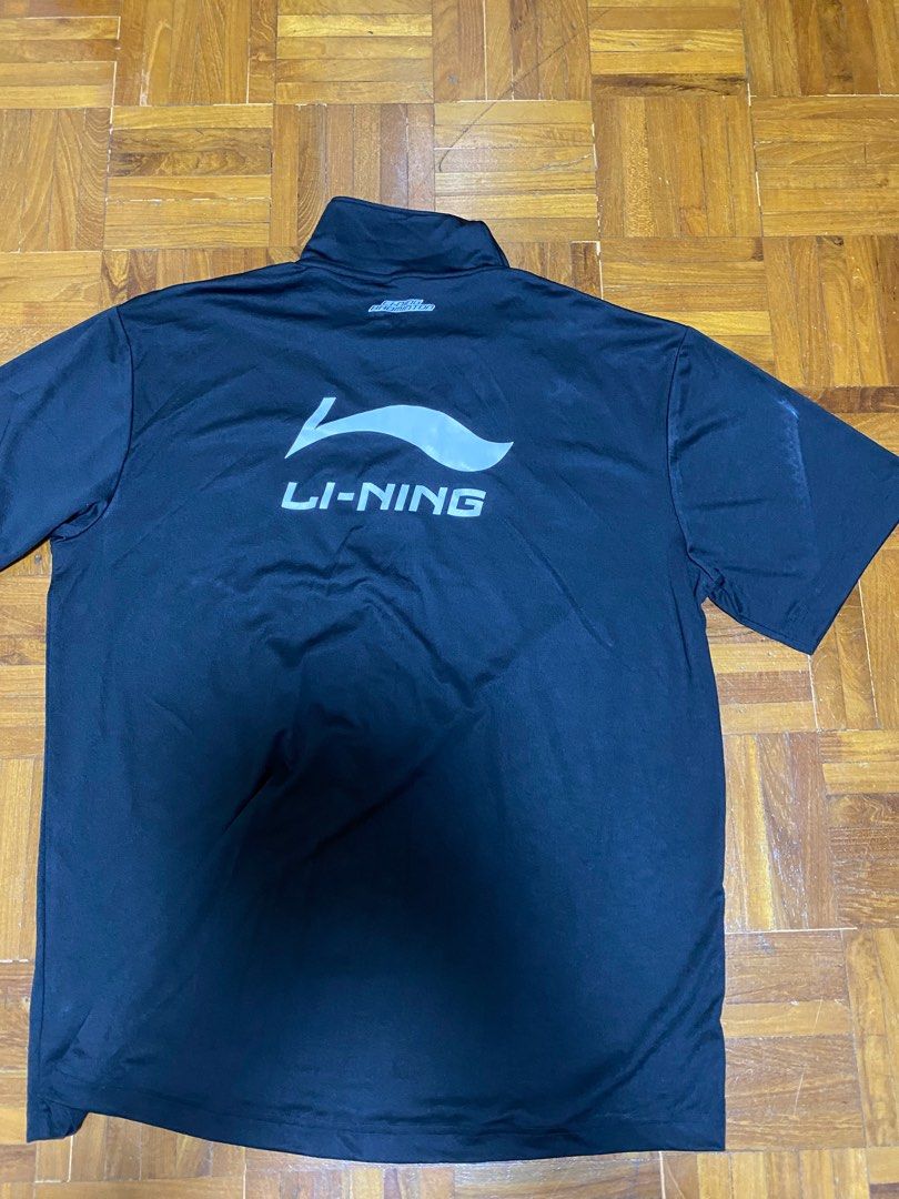 Li Ning XXL badminton t shirt (black), Men's Fashion, Activewear on ...