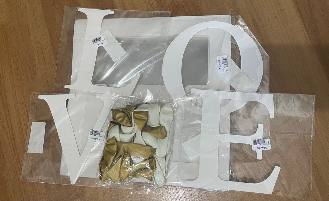 LOVE letter BOX with balloons/Transparent balloon box/Wedding deco ...