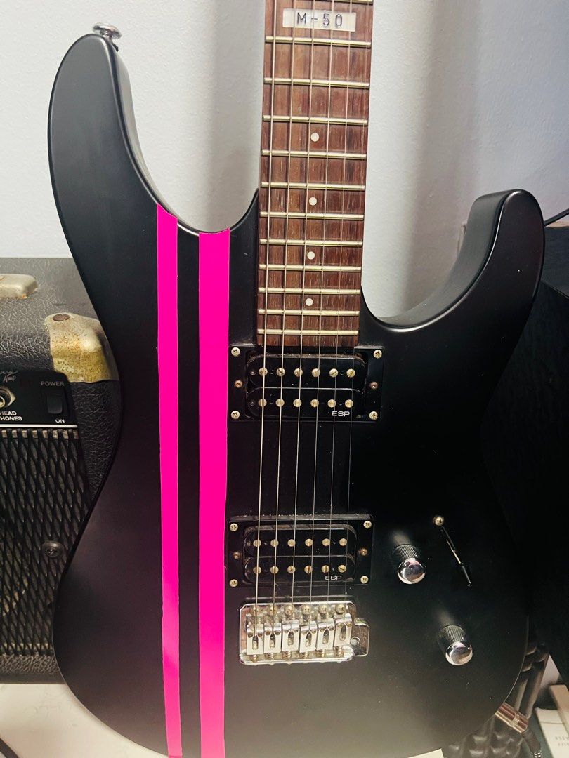 LTD M-50 (Reverse headstock) Bundle, Hobbies & Toys, Music & Media ...