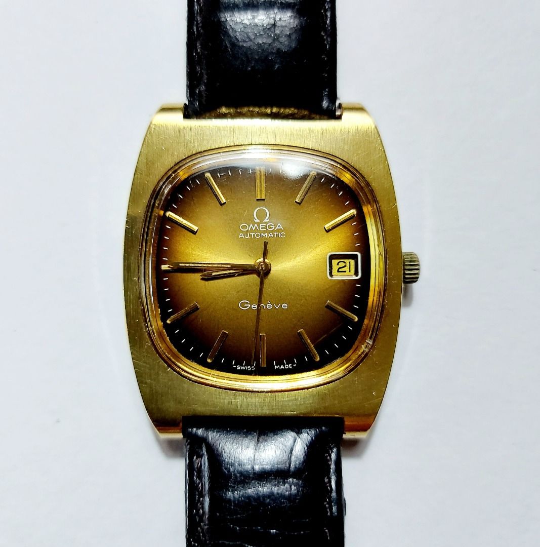 Omega Geneve Automatic Cal 1012 Vintage Gents (1970's) 20-Micron Gold ...