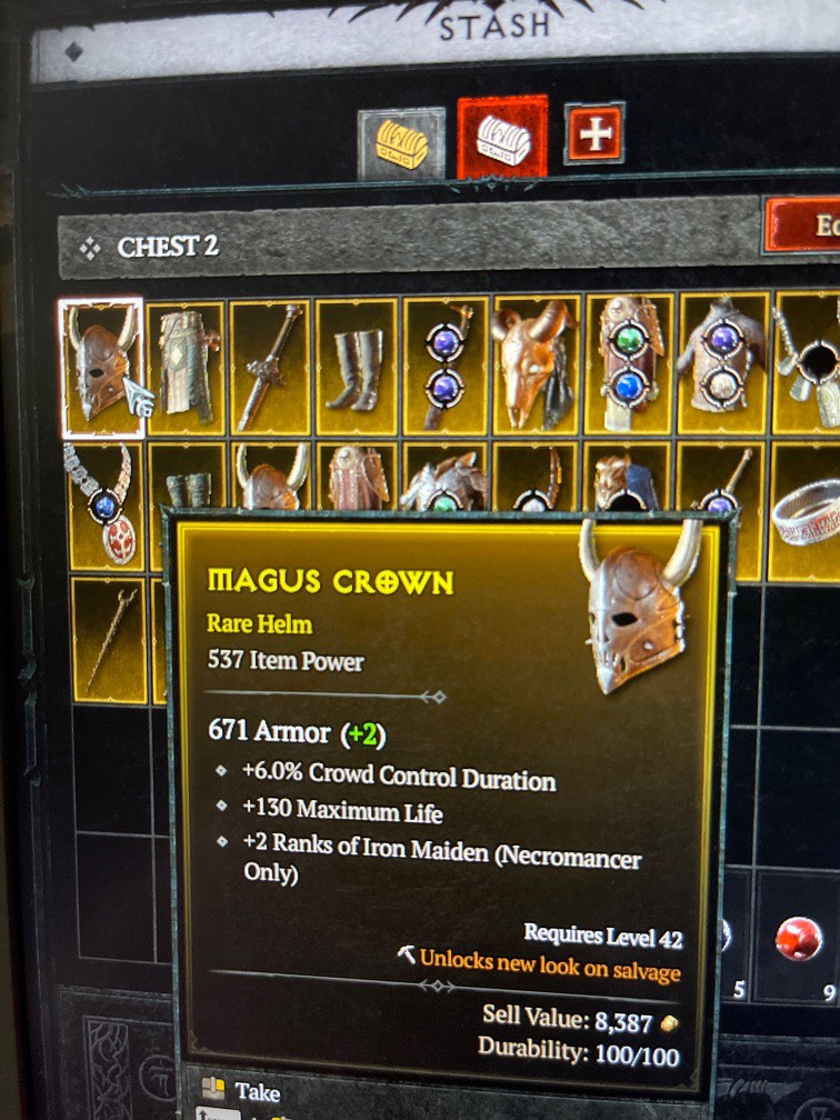 Lv 40+ Diablo 4 Rare items (ALL Class), Video Gaming, Gaming ...