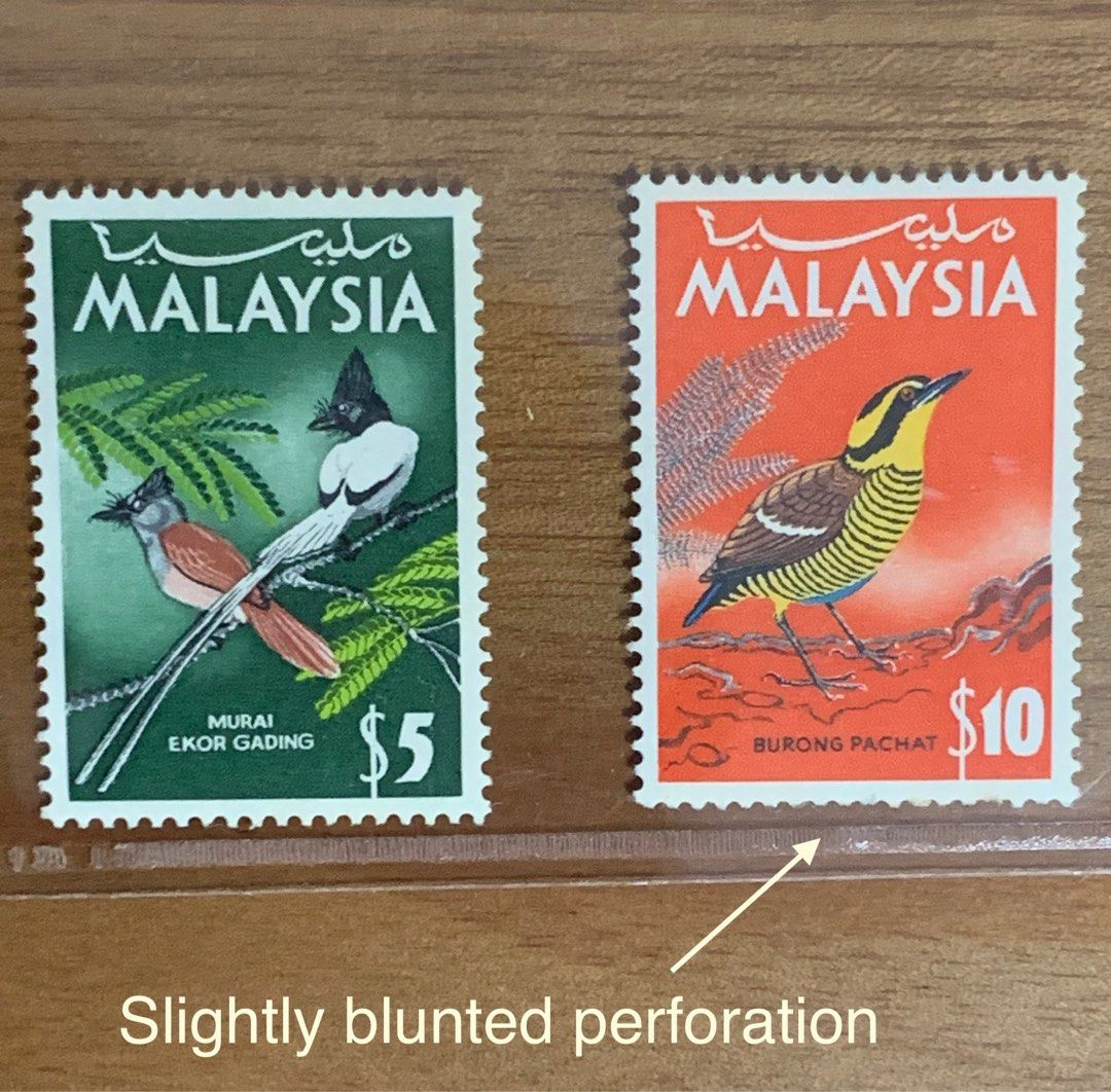 Malaysia 1965 birds full set MOUNTED MINT - $10 slight faults and a few ...
