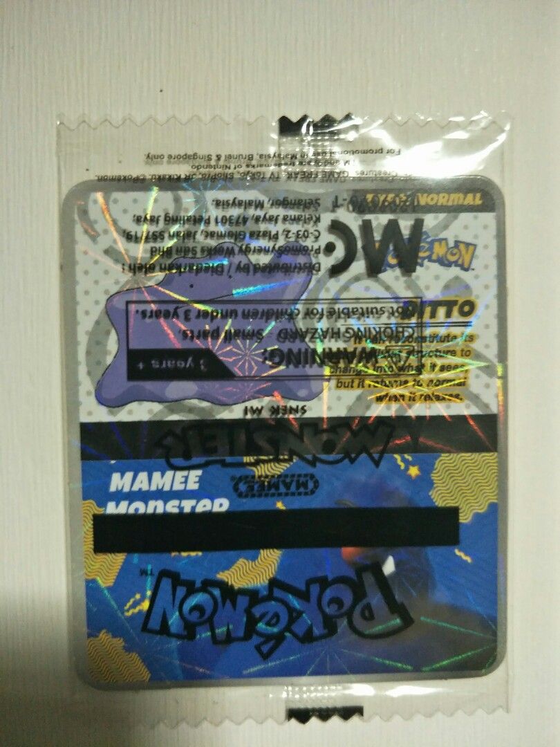 Mamee Pokemon card, Hobbies & Toys, Toys & Games on Carousell