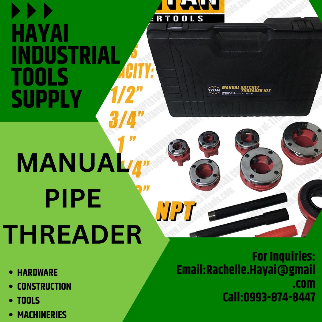 MANUAL PIPE THREADER, Commercial & Industrial, Industrial Equipment on ...