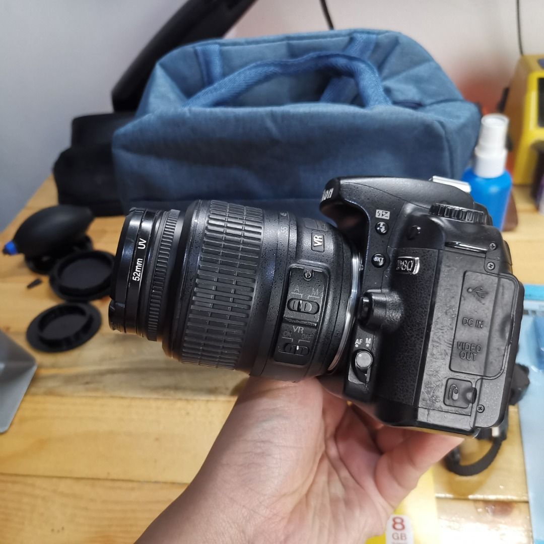 (MANY FREEBIES) Nikon D80 with Nikon 18-55mm Semi-Pro Motorized Camera on Carousell