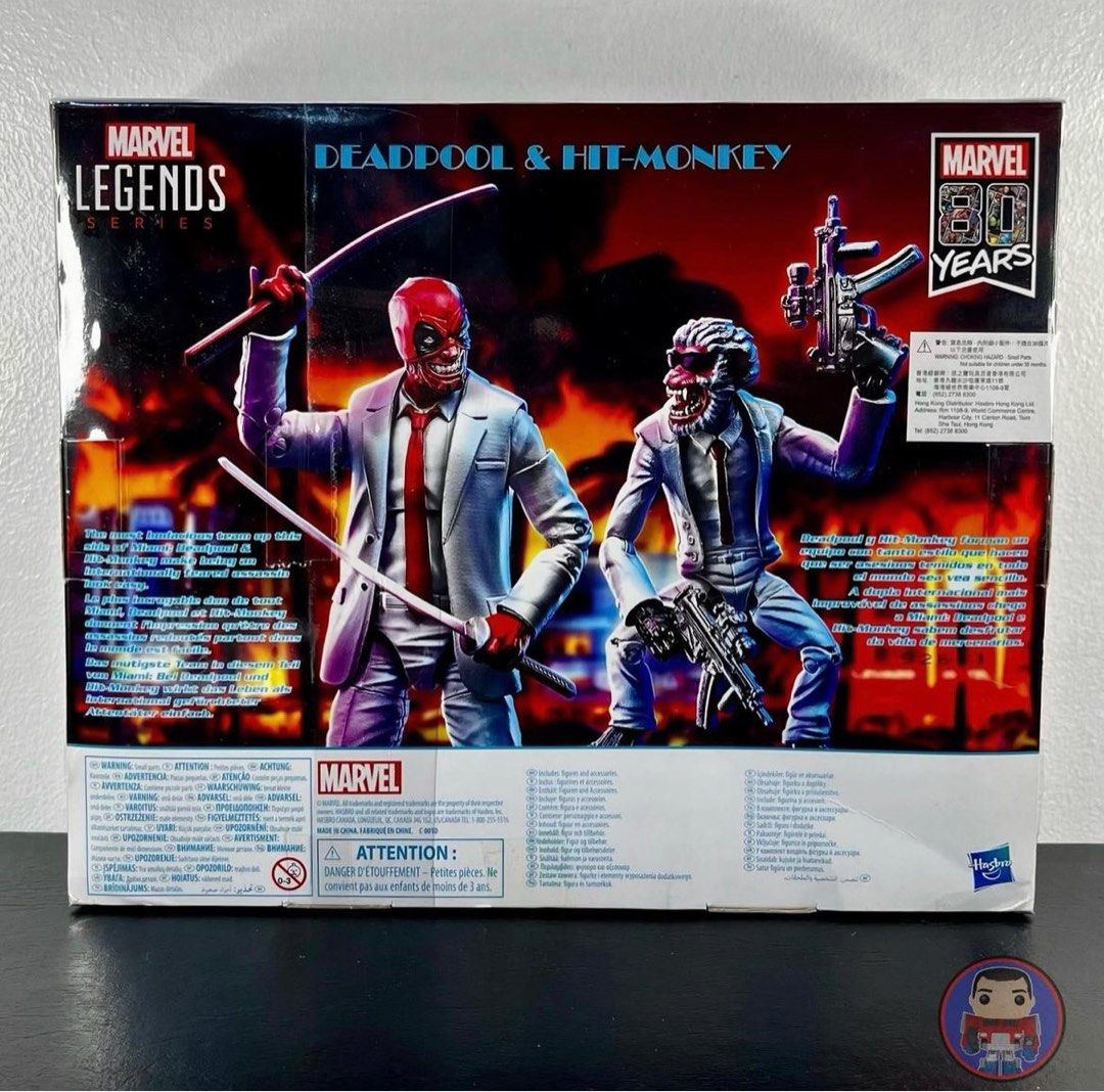 Marvel Legends Series Deadpool and Hit Monkey 6” Action Figure 2-Pack ...