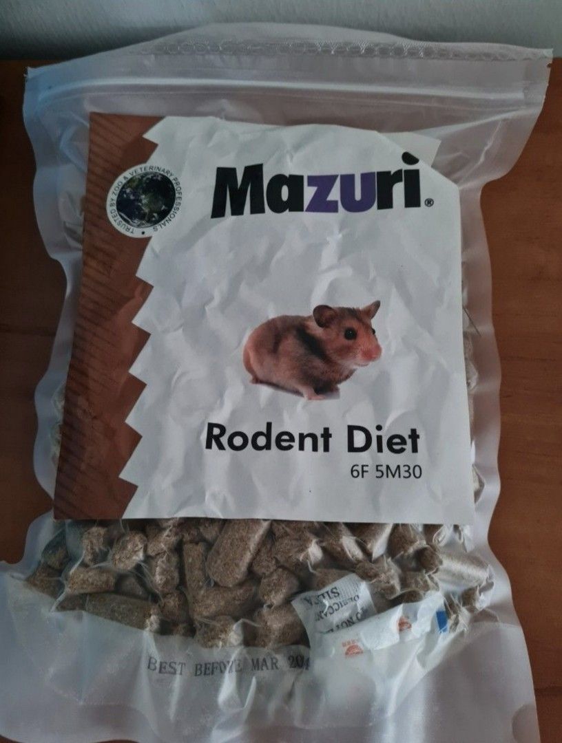 Mazuri Rodent Diet Lab Blocks, hamster, Pet Supplies, Pet Food on Carousell