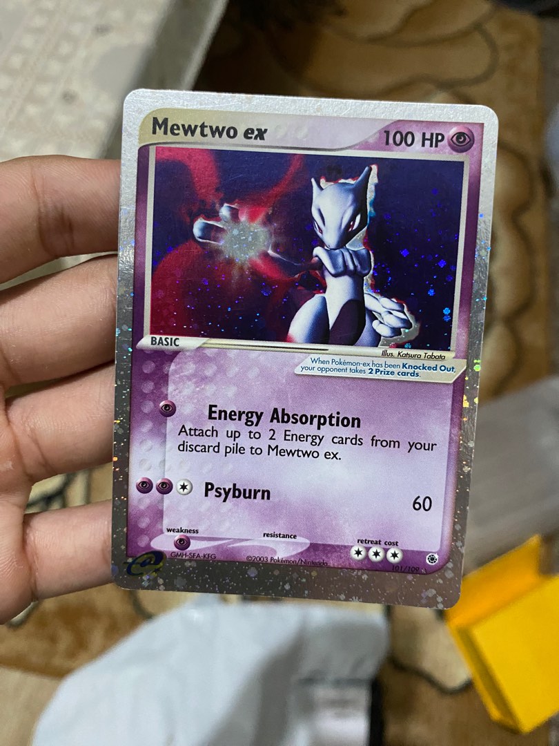 Mewtwo EX 101/109 - Pokemon EX Ruby & Sapphire Vintage Card, Hobbies ...