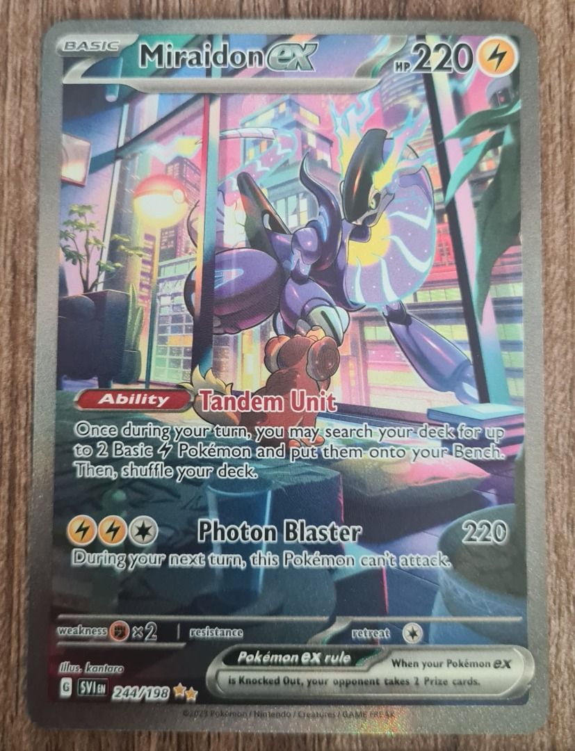 Miraidon ex 244/198 Special Illustration Rare / SIR, Hobbies & Toys ...