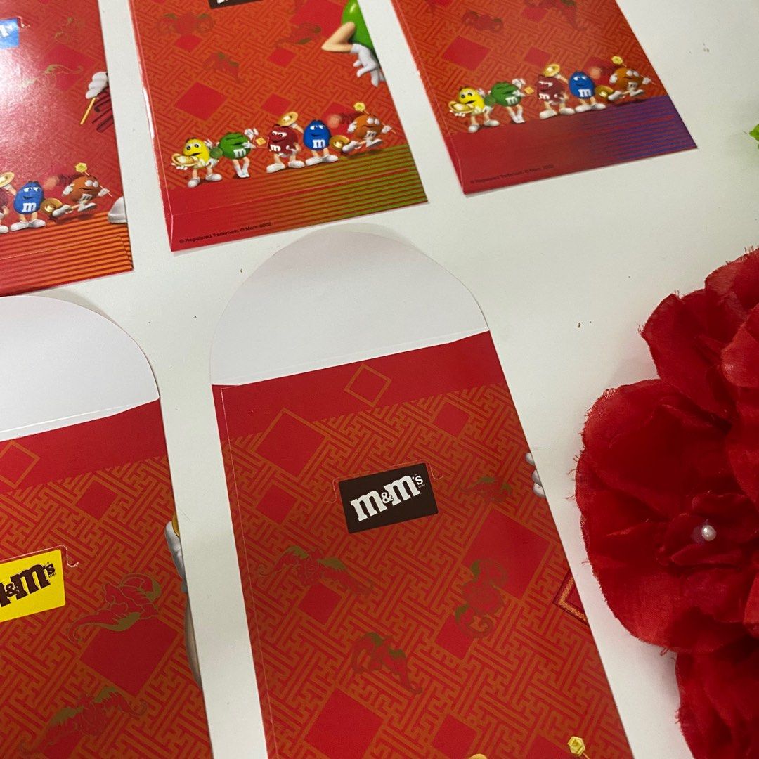 M&M Ang pow packet _ Chocolate Ang Pow packet_Red packet_ 巧克力红包_ Red ...