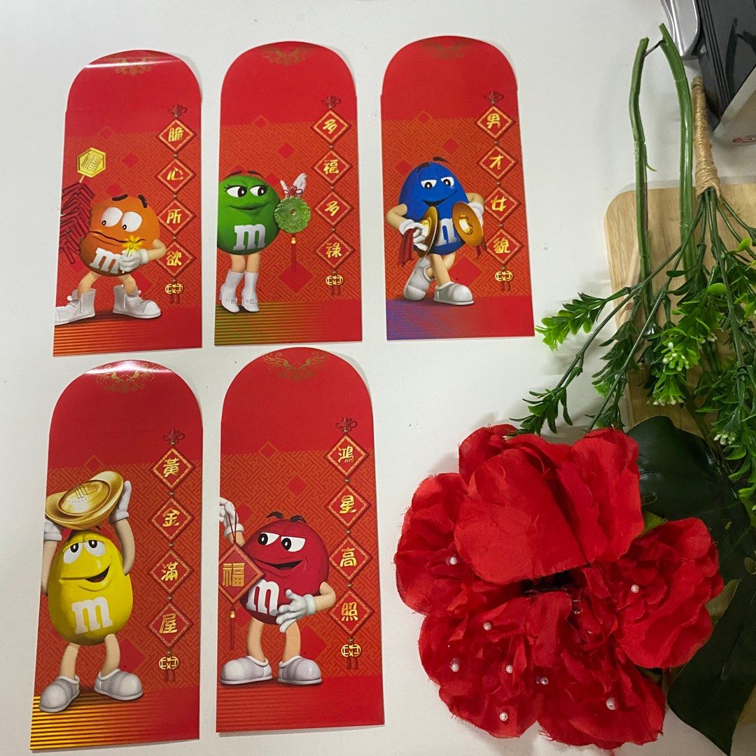 M&M Ang pow packet _ Chocolate Ang Pow packet_Red packet_ 巧克力红包_ Red ...