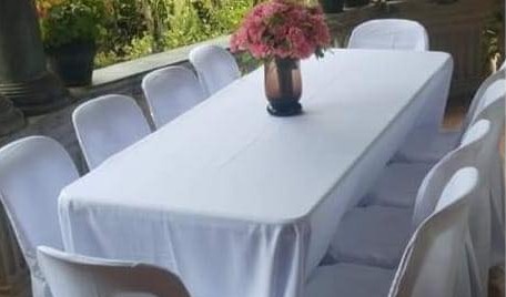 MONOBLOCK CHAIRS & TABLE CLOTH COVER, Everything Else, Others on Carousell