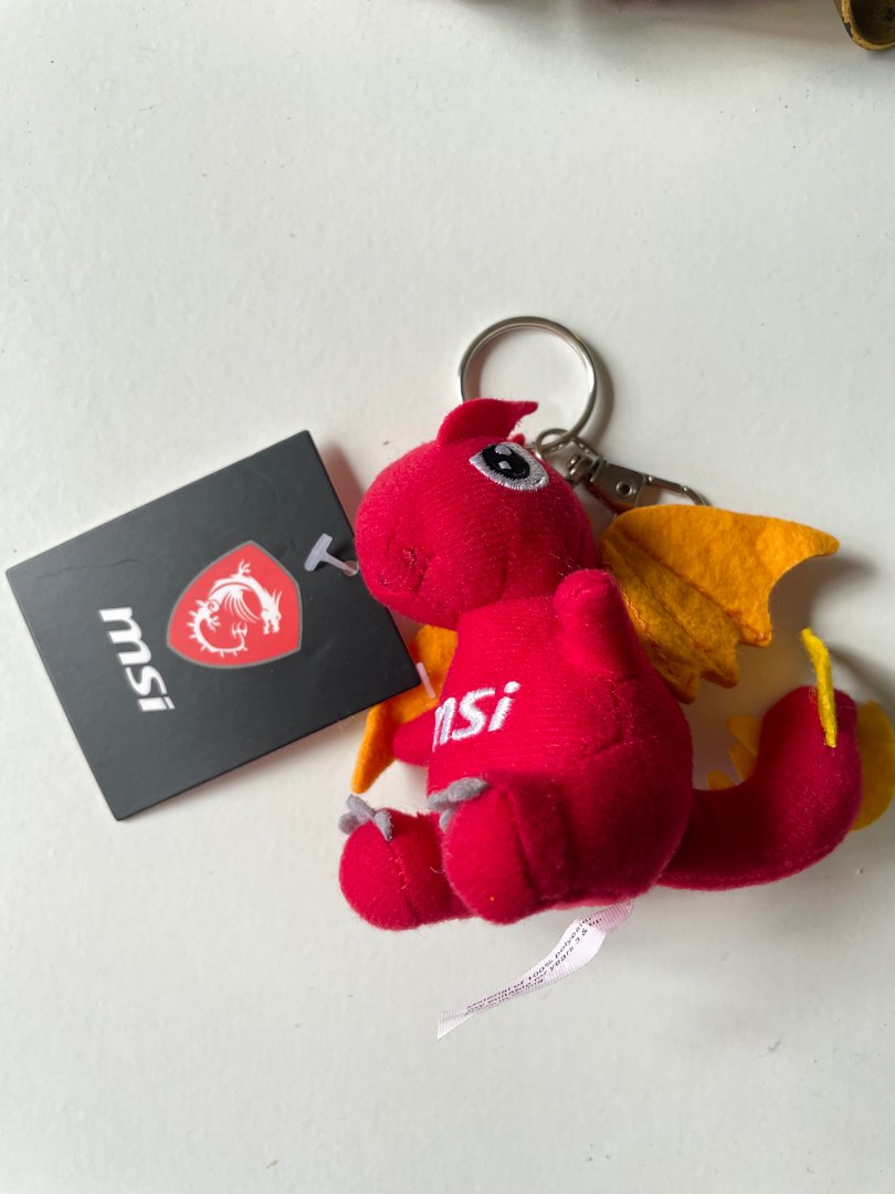 MSI Dragon Keychain (Plush), Hobbies & Toys, Toys & Games on Carousell