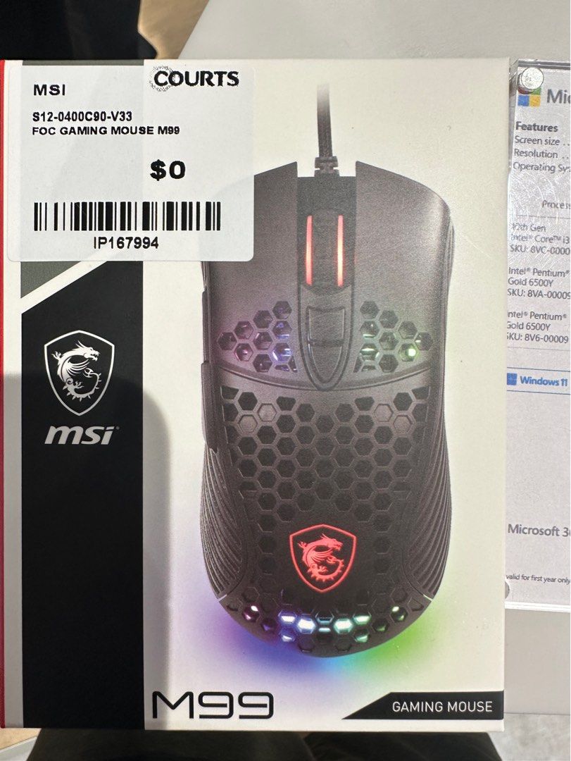 MSI gaming mouse, Computers & Tech, Parts & Accessories, Mouse ...