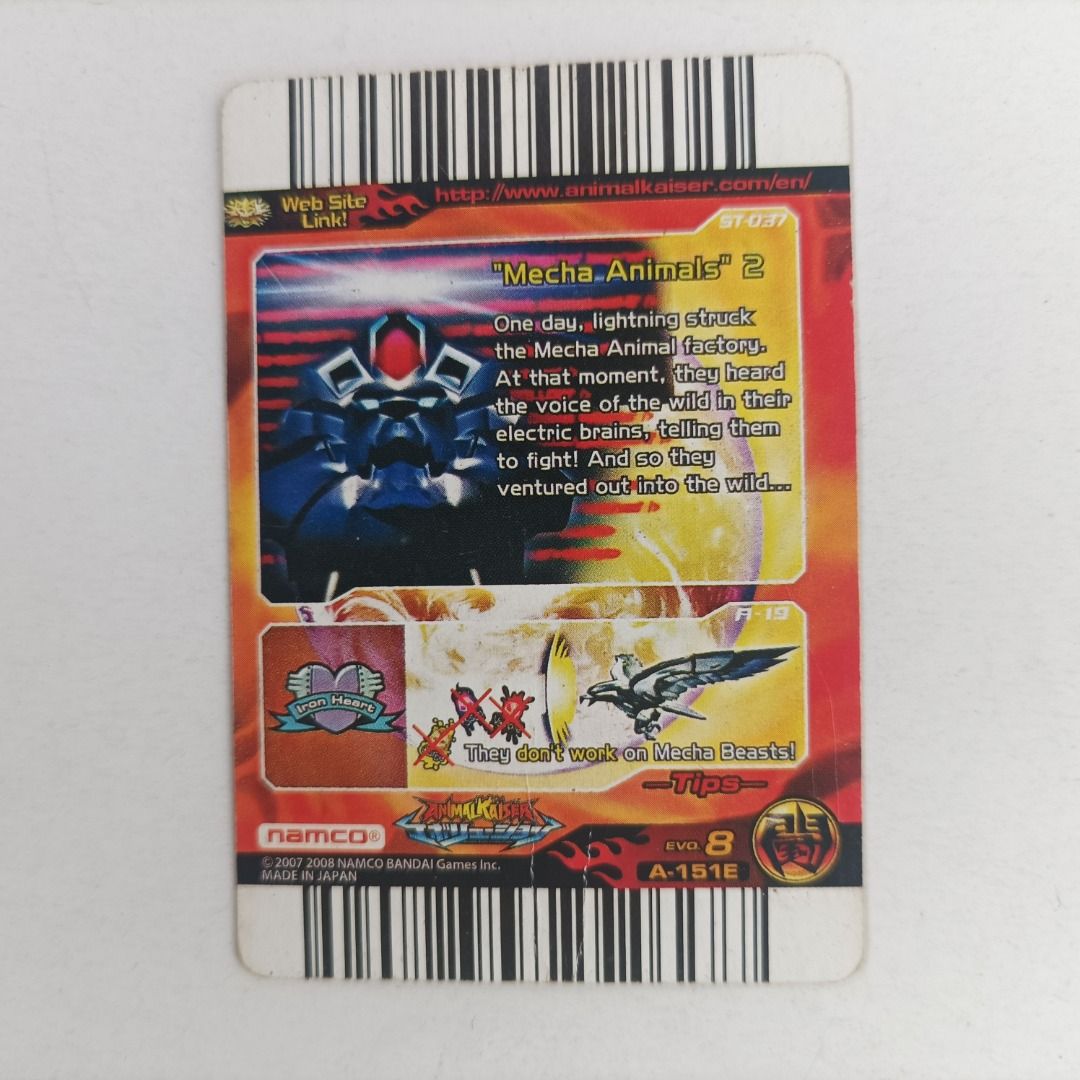 Namco Bandai Games inc - Kartu Animal Kaiser Mecha Eagle, Toys & Collectibles, Permainan Papan ...