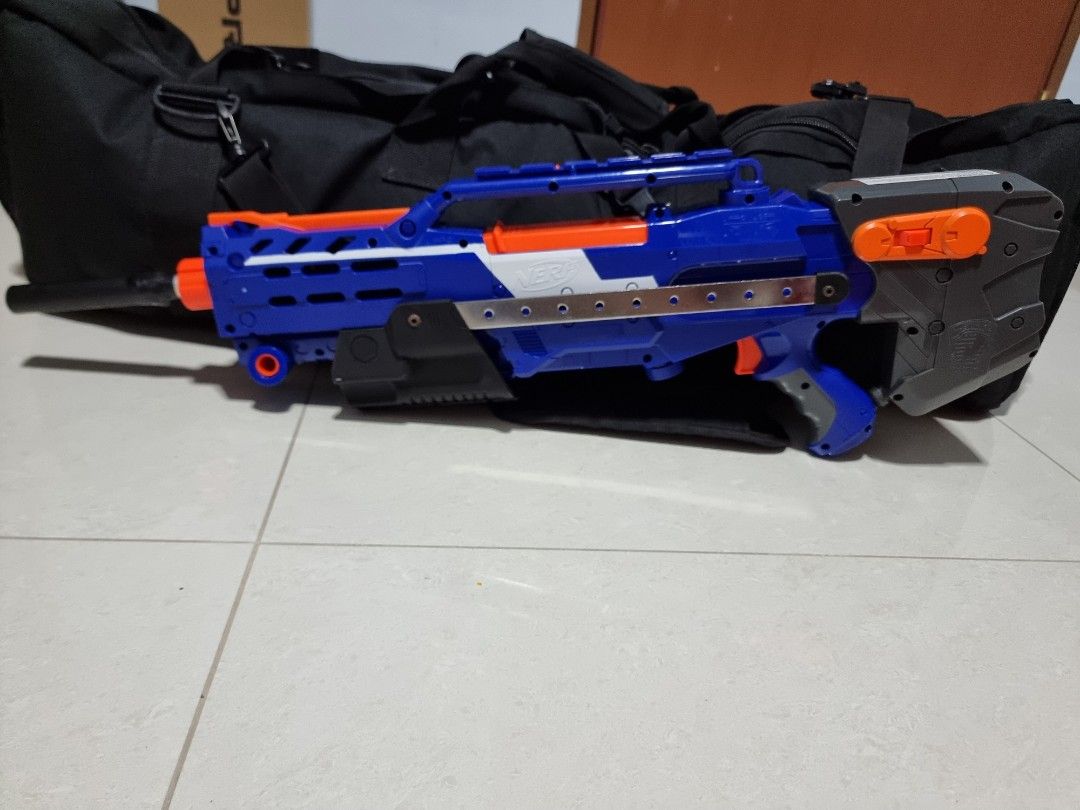 Nerf Long Shot modded to shoot stefan darts, Hobbies & Toys, Toys ...