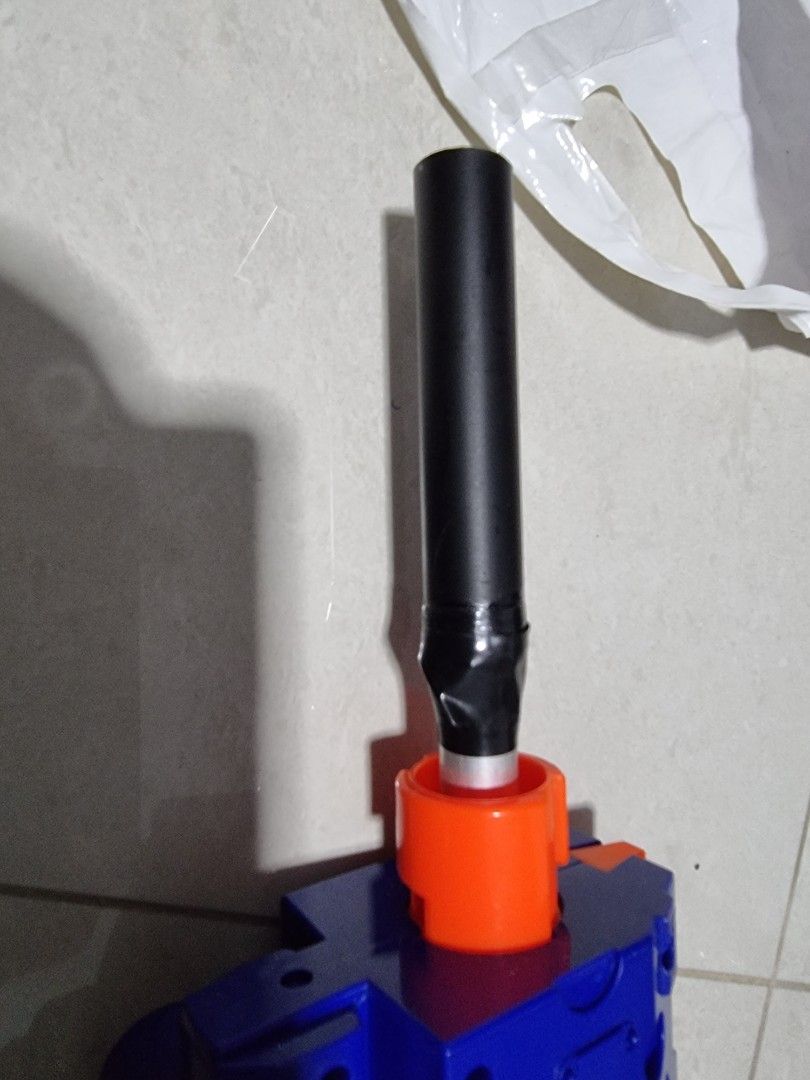 Nerf Long Shot modded to shoot stefan darts, Hobbies & Toys, Toys & Games on Carousell