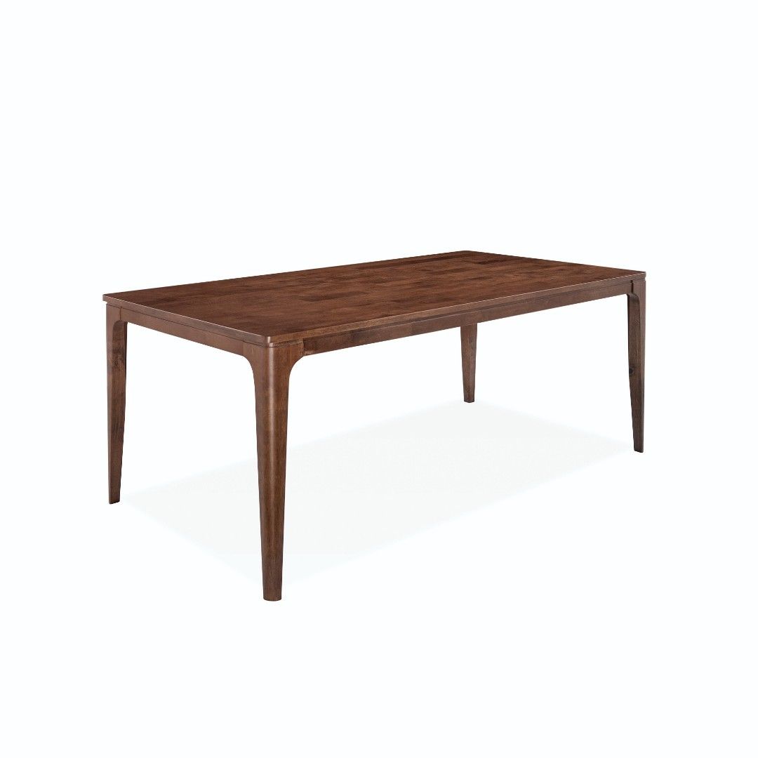[New] 1800mm 6ft Dining Table - Full Solid Rubberwood, Furniture & Home ...