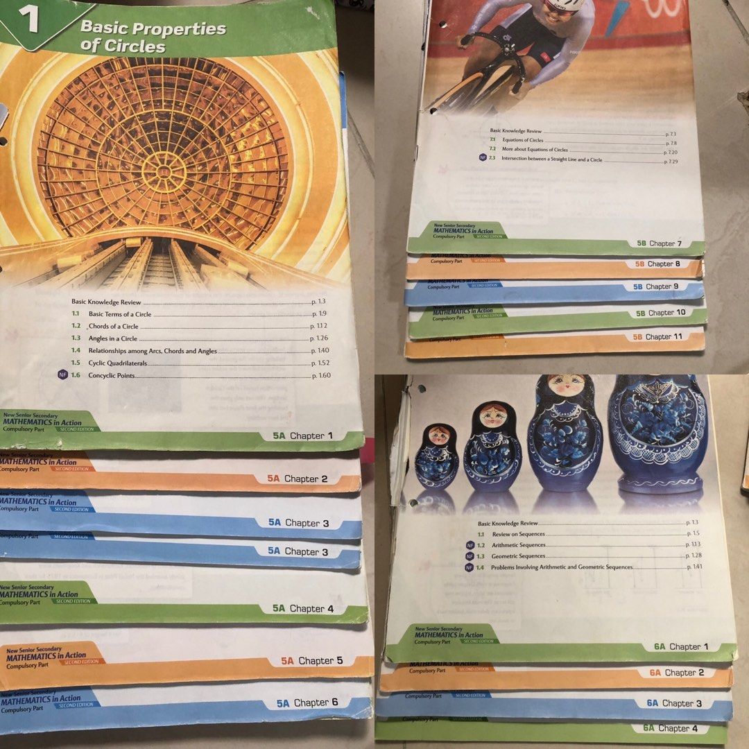 New Senior Secondary Mathematics in Action (Second Edition) 5A 5B 6A ...