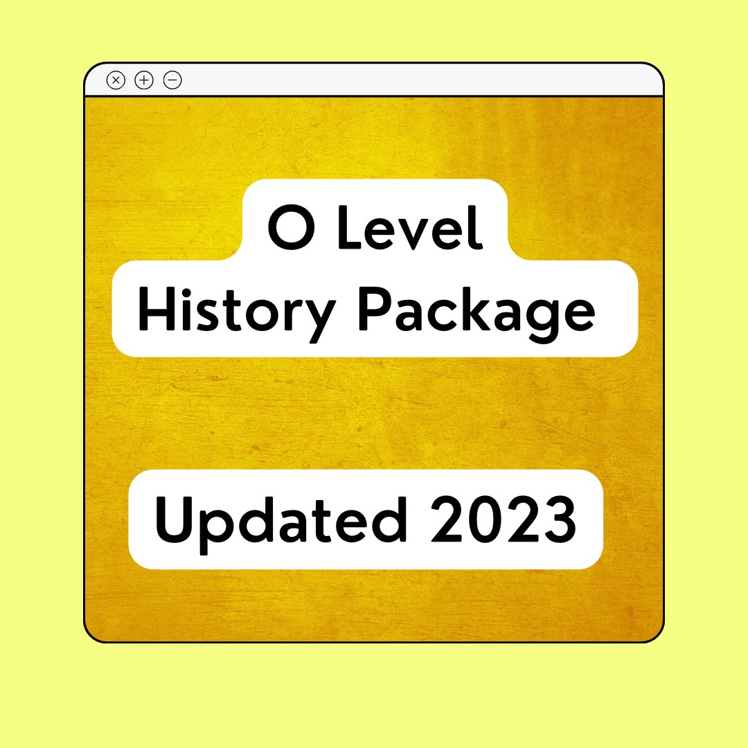 worthiest. O Level History Package [Notes, Practices, Prelim papers ...