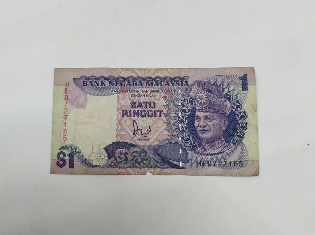 Old Malaysia bank note 1 ringgit, Hobbies & Toys, Collectibles ...