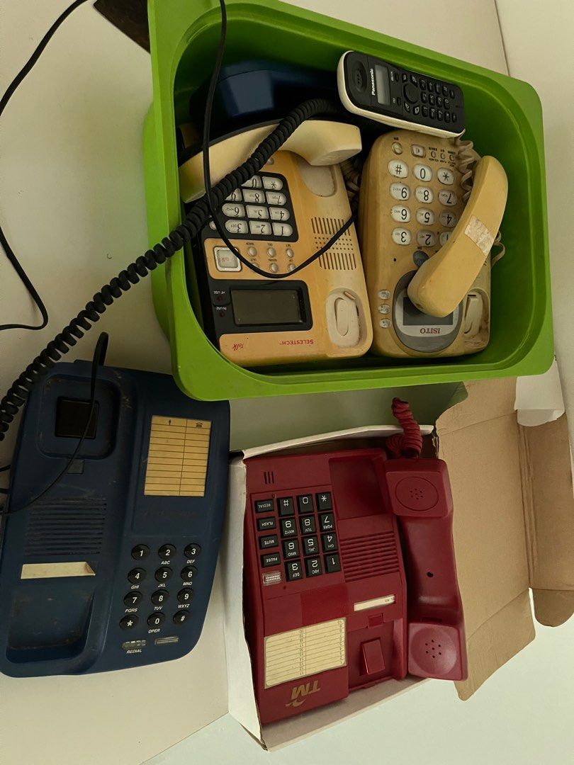 Old Telephones telefon lama bundle, Computers & Tech, Parts ...