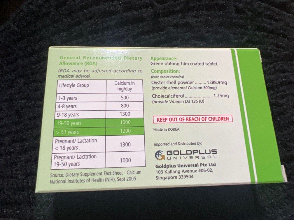 Osteoplus Calcium Tablets 3 x 10 Tablets, Health & Nutrition, Health ...