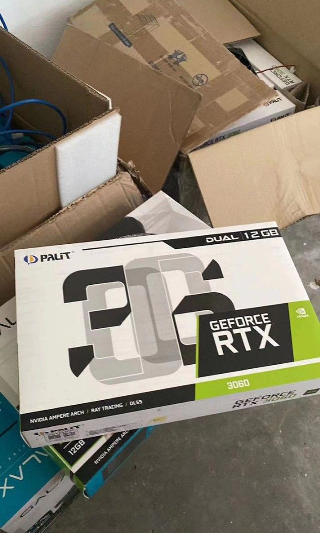 Palit 3060 12GB Grafic Card + Box, Computers & Tech, Parts ...