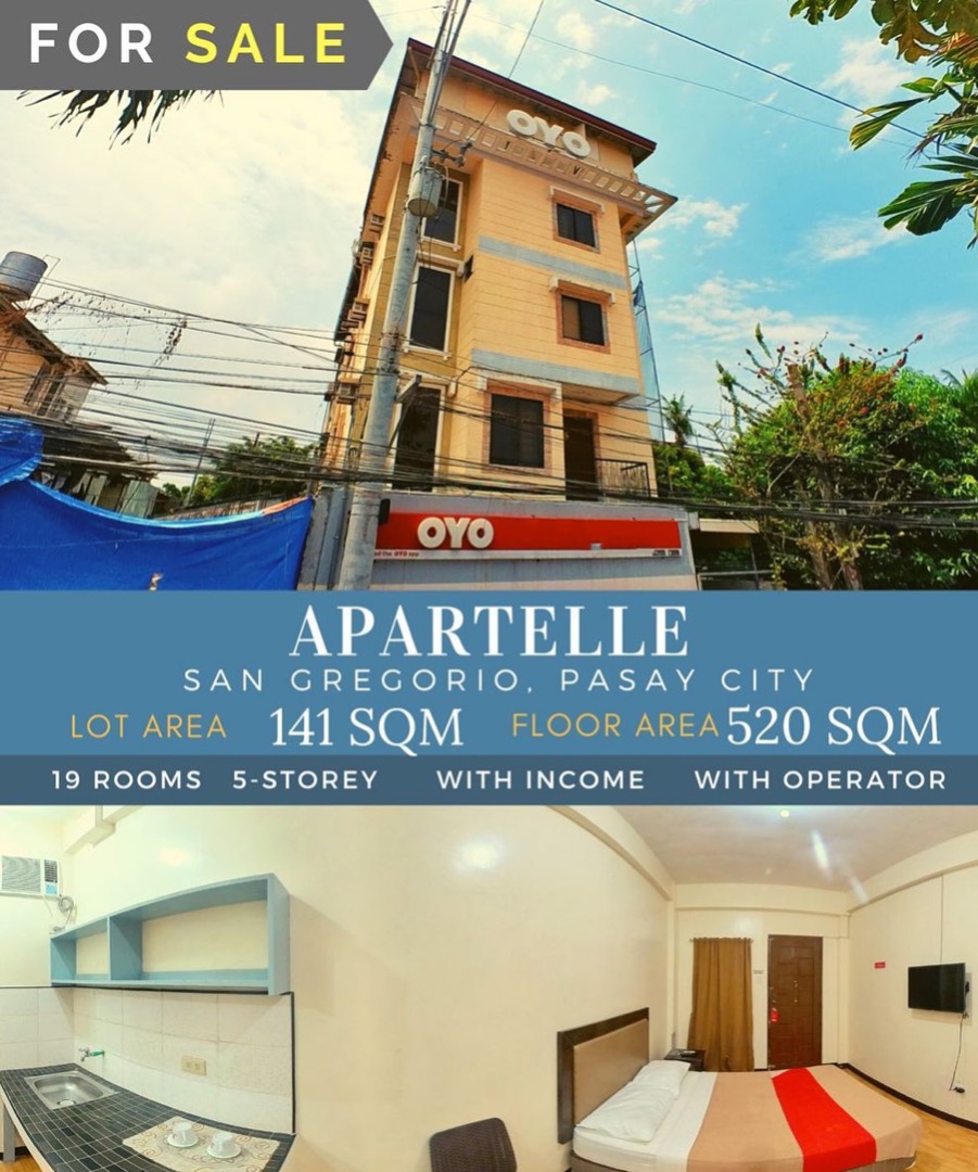 Pasay City 5 Storey Apartelle For Sale with Very Good Income Titled ...