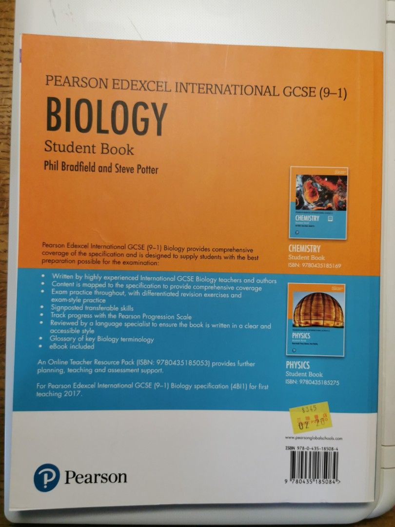 Pearson Edexcel IGCSE Biology, 興趣及遊戲, 書本 & 文具, 教科書 - Carousell