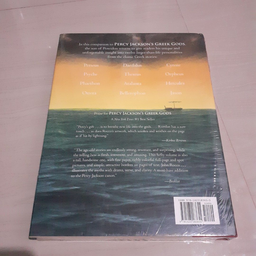 Percy Jacksons Greek Heroes Hardcover On Carousell