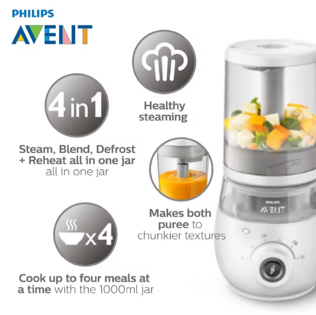 Phillips Avent 4 in 1 blender, Furniture & Home Living, Kitchenware ...