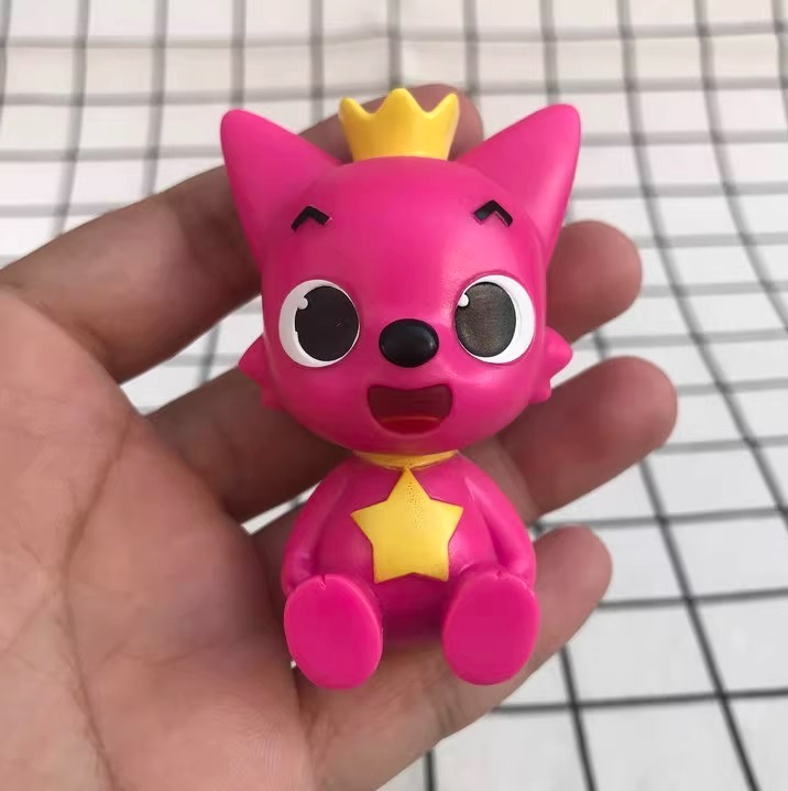 Pinkfong / Pink Fong / Pink Fox Figurine / Cake Topper, Hobbies & Toys ...