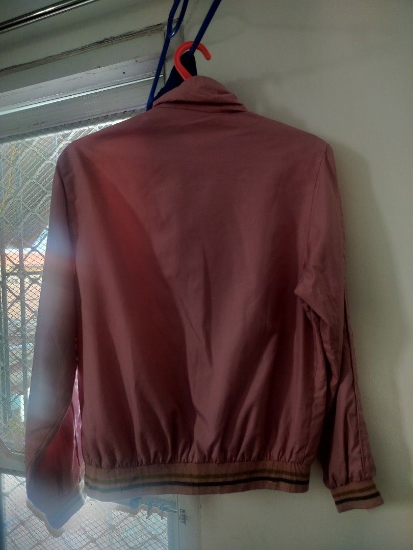 pink polo jacket pastel nylon jacket, Women's Fashion, Coats, Jackets ...