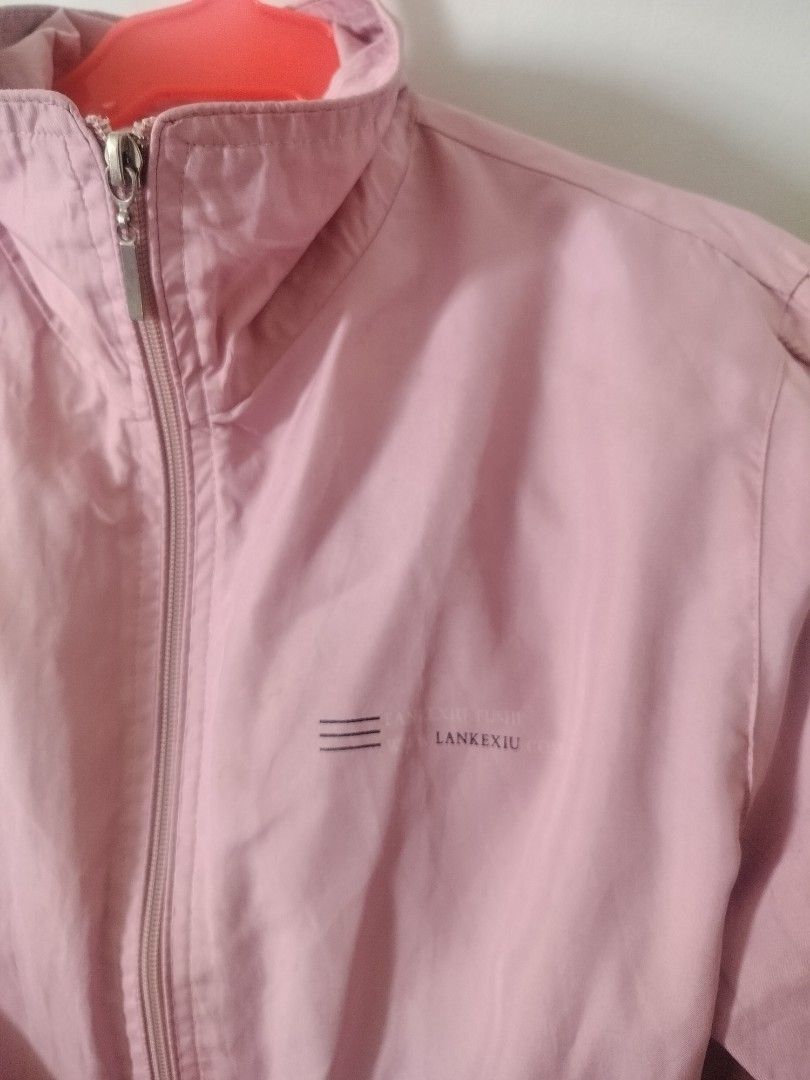 pink polo jacket pastel nylon jacket, Women's Fashion, Coats, Jackets ...