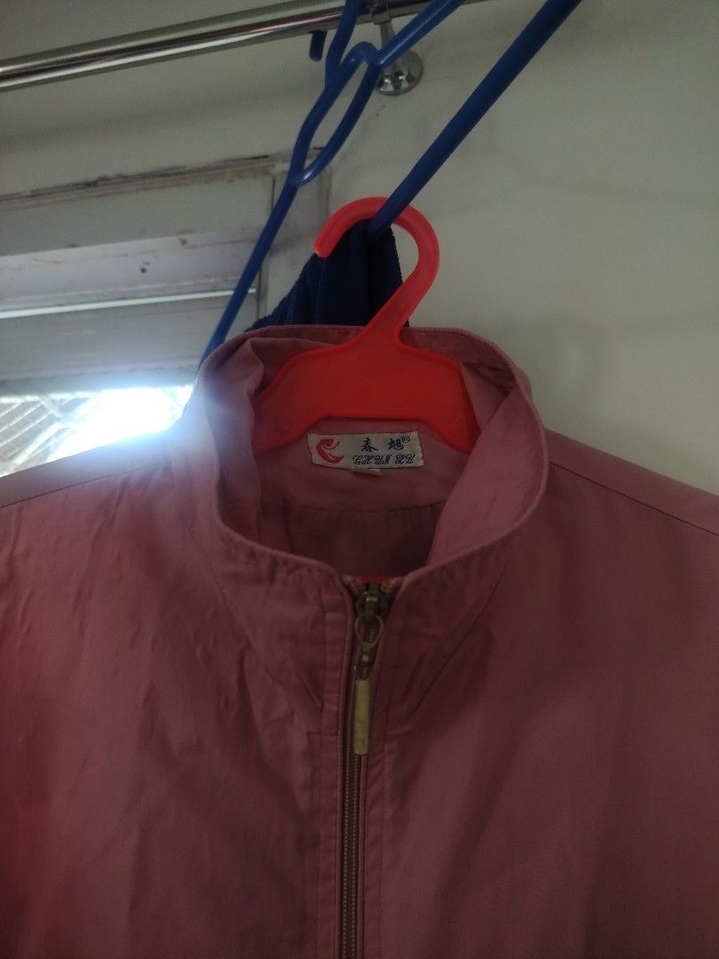 pink polo jacket pastel nylon jacket, Women's Fashion, Coats, Jackets ...