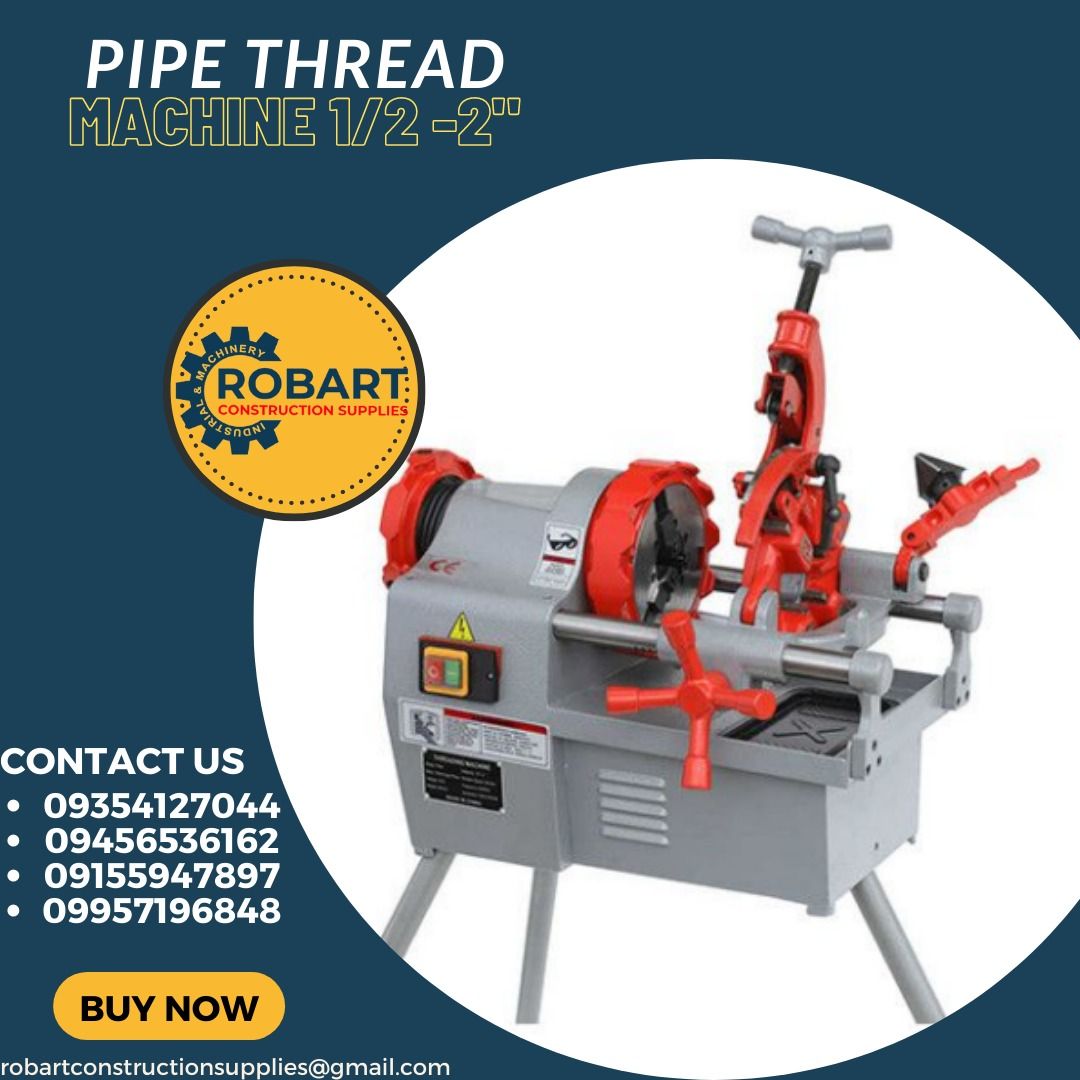 PIPE THREAD MACHINE 1/2" -2", Commercial & Industrial, Construction ...