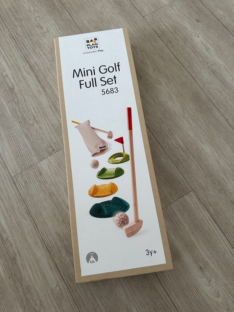PLAN TOY Mini Golf Full Set, Hobbies & Toys, Toys & Games on Carousell