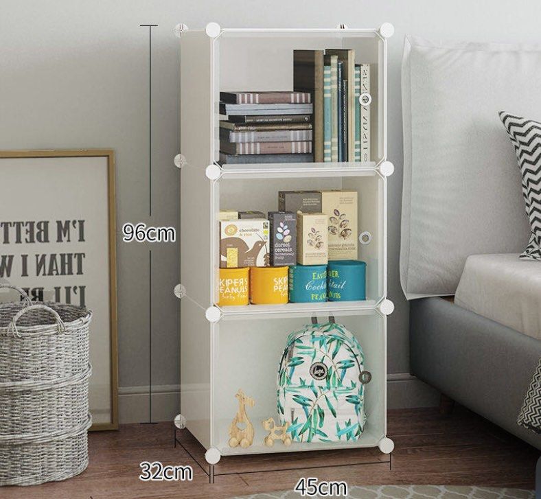 Plastic Foldable wardrobe / Combination storage box, Furniture & Home ...