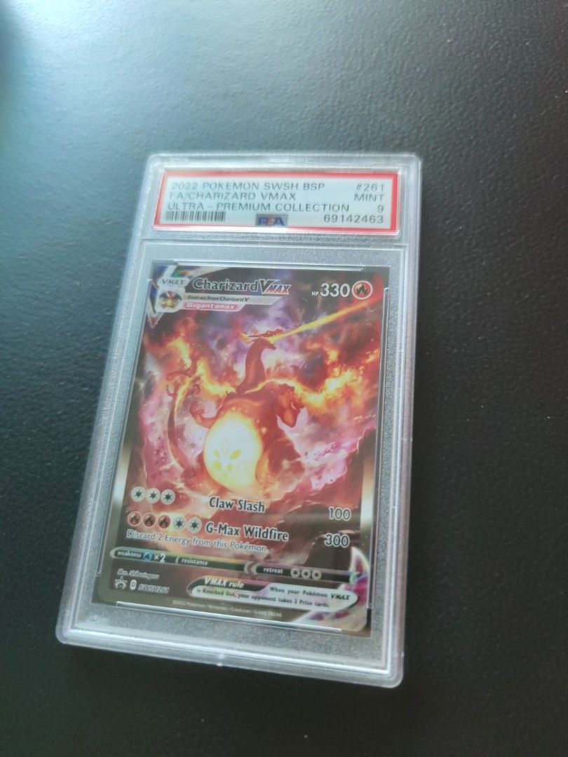 Pokemon TCG Charizard Vmax Ultra Premium Collection PSA 9, Hobbies ...