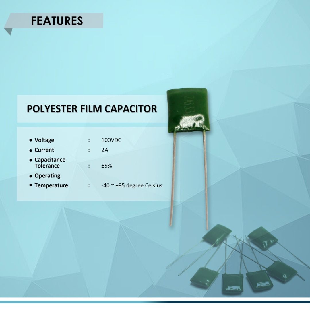 POLYESTER FILM CAPACITOR 100V, 1-PC per ORDER, TV & Home Appliances ...
